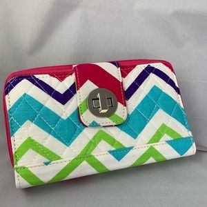 Bags | New Quilted Double Section Wallet Twist Lock | Poshmark